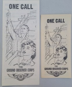 Flyers – of the Paper Kind | Ground Observer Corps – Operation Skywatch